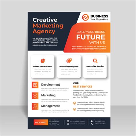 Business Leaflet Design With Corporate Look Freepng