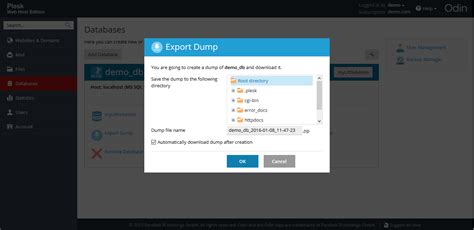 Hướng Dẫn Backup Database Trên Hosting Plesk Megahost