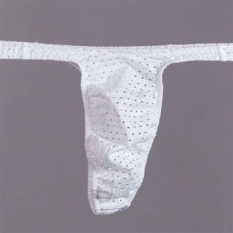 Hombres Cuerda Tanga Agujero Blanco Exclusivo Baño Etsy