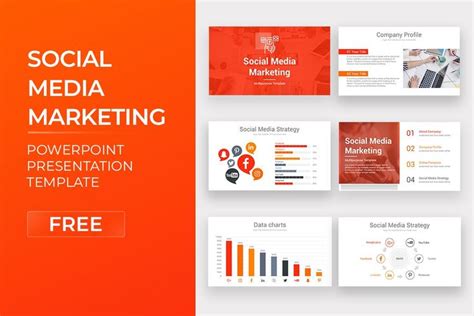 Social Media Marketing Free Powerpoint Template Free Social Media