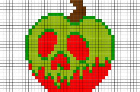 Snow White Poisoned Apple Pixel Art Brik