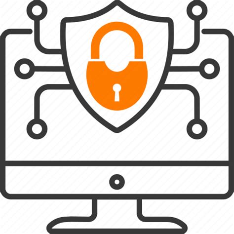 Cyber Security Firewall Lock Shield Encryption Server Data Icon Download On Iconfinder