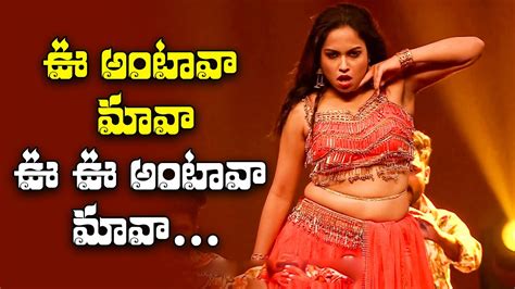 O Antava Song Tejaswini Dance Performance Dhee 14 The Dancing
