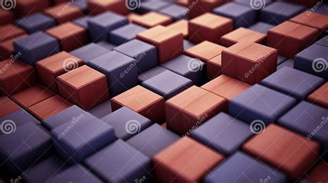 Arrangement Of Colorful Wooden Blocks Creating Abstract 3d Style Background With Vibrant Colors