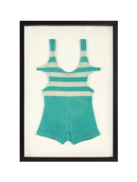 Shop The Vintage 1920s Seafoam Green Striped Bathing Suit At Weston Table