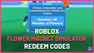 Flower Magnet Simulator Codes August 2023 Free Coins