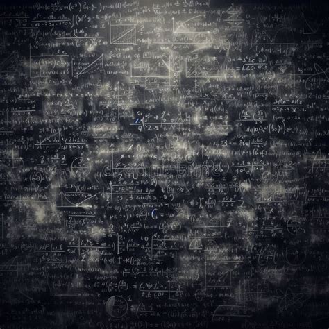 Blackboard Containing Mathematical Equations Stock Illustration Illustration Of Expressions
