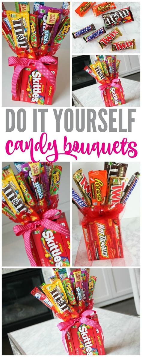 Make Your Own Candy Bouquets For Valentines Day Fathers Day Mothers