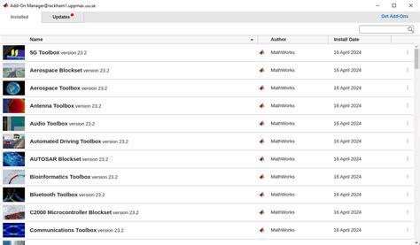 Matlab Add Ons UPPMAX Documentation