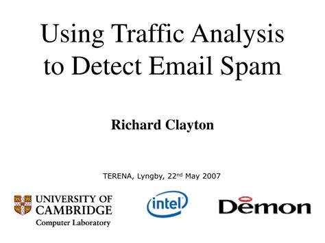 Ppt Using Traffic Analysis To Detect Email Spam Powerpoint Presentation Id8754233