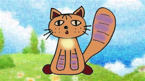 Рисование для детей 4 5 лет Давай нарисуем Кошку Youtube