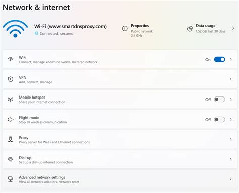 windows 11 setup for smart dns proxy smart dns proxy support