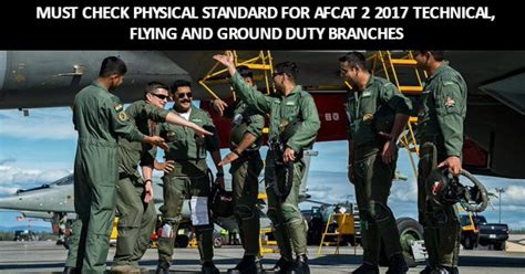 Must Check Physical Standard For AFCAT 2 2017 Technical Flying And