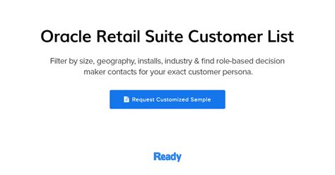 List Of 1 116 Oracle Retail Suite Customers