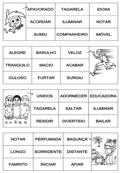 Bingo Dos Adjetivos Para Imprimir