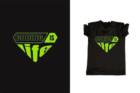 Premium Vector Programming Typography Tshirt Design