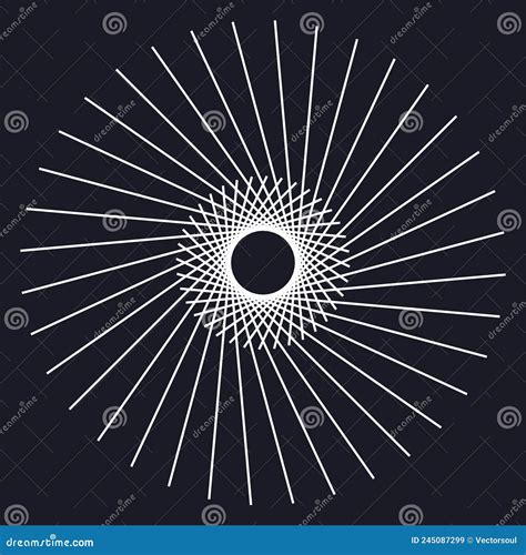 Geometric Abstract Circle Element Design Stock Vector Illustration Of Abstract Radial