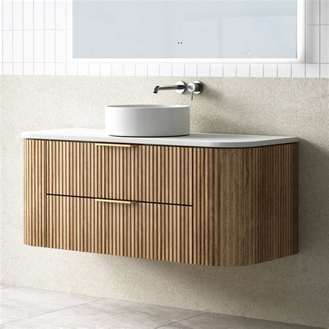 Fluted Bathroom Vanity 1200