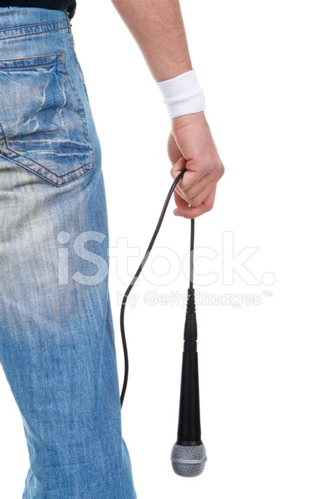 Holding Microphone Stock Photo Royalty Free Images FreeImages