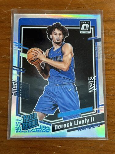 DERECK LIVELY II 2023 24 Donruss Optic 245 Rated Rookie RC Holo Silver