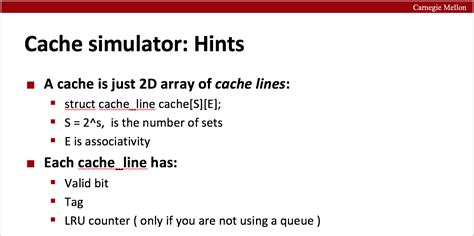 Csapp Cache Lab Cache Csdn