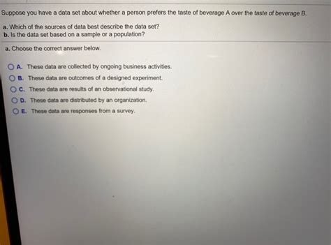 Solved Suppose You Have A Data Set About Whether A Person Chegg Com