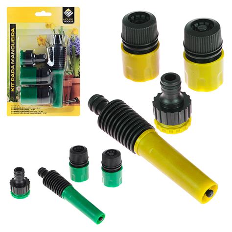 Kit Engate Rápido para Mangueira de Jardim Conjunto 4 peças para