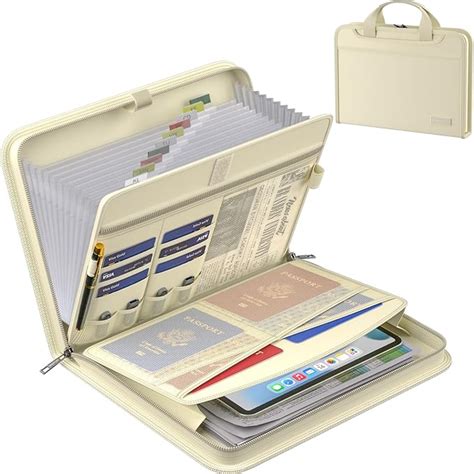 Engpow Accordion File Organizer Fireproof Expanding File Folder With Multi Pockets