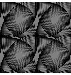 Mesh Circle Linear Seamless Pattern For Textiles Vector Image