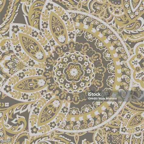 Ilustración De El Patrón Floral Sin Costuras Damask Y Más Vectores