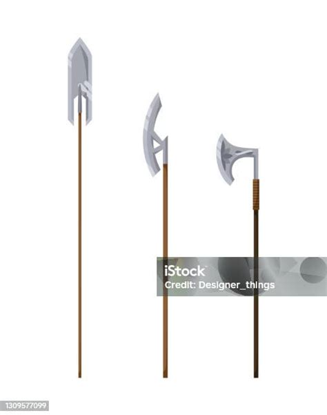 중세 무기 수집 고대 무기 전쟁 및 전령 개념 근접 무기 아이콘의 그림입니다 세계 근접 무기 흰색 배경에 격리된 기호 0명에