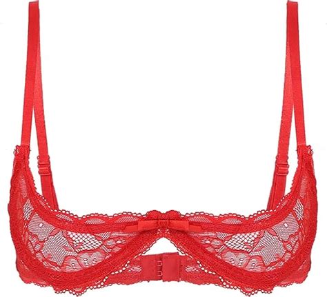 Ranrann Damen Sexy Büstenhebe Hebe Bh Push Up Mit Bügel Offen Bra