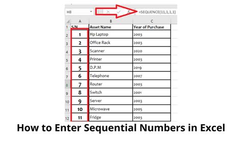 Unleash The Power Of Sequences How To Add Sequential Numbers In Excel Earn Excel