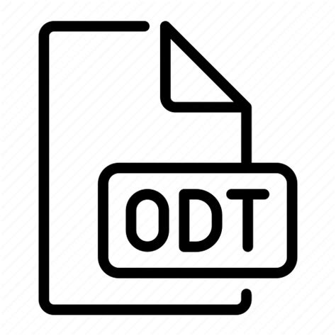 Odt File Format Extension Type Document Icon Download On Iconfinder