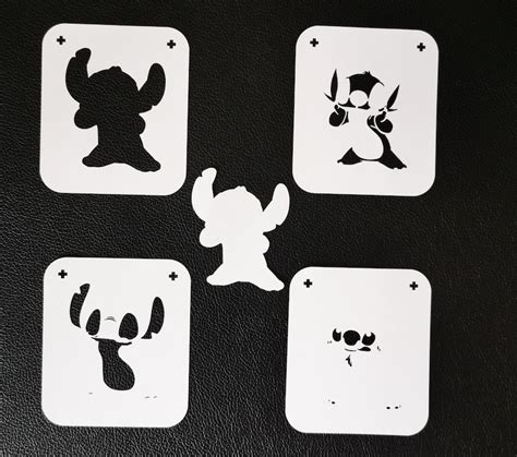 Multi Layer Stencils Stitch 190 Mylar Body And Face Stencils Etsy