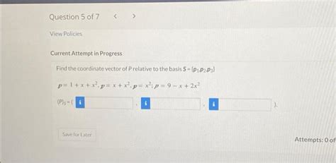 Solved Question 5 Of 7