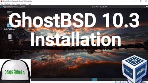 GhostBSD 10 3 Installation Guest Additions Overview On Oracle VirtualBox 2017 YouTube