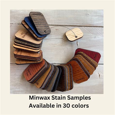 Minwax Stain Samples On Real Wood 30 Color Chart For Red And White