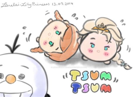 Tsumtsum Elsa N Anna N Olaf By Lorelei Lilyprincess On Deviantart