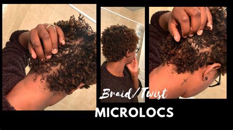 No Grid Diy Microlocs Install Braid Locs Twist Locs On Short Hair