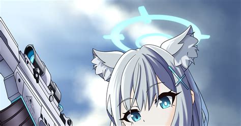 Blue Archive Sunaookami Shiroko Gun シロコ Pixiv