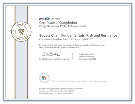 Prabu Kaliyaperumal On Linkedin Certificate Of Completion