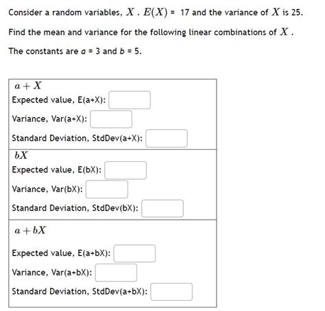 Solved Consider A Random Variable Xex17 ﻿and The