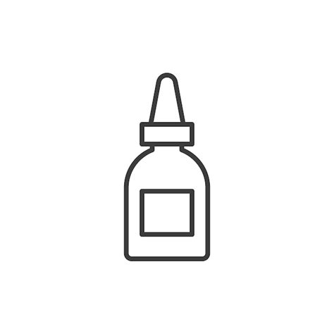 Premium Vector Glue Line Icon Isolated On White Background