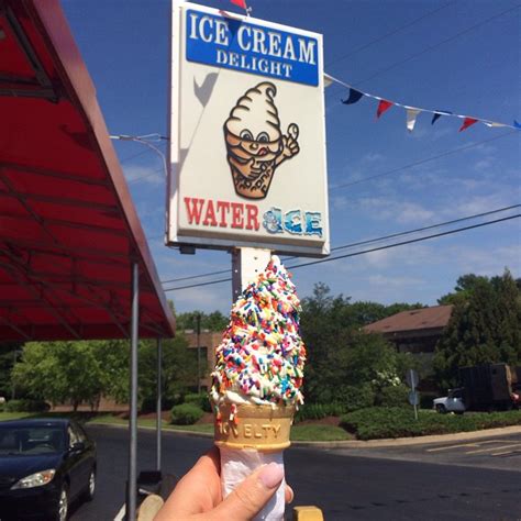 Rainbow Sprinkle Cone In Wilmington Delaware Ice Cream Delight