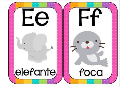 Abecedario De Animales Formato Tarjetas Pdf