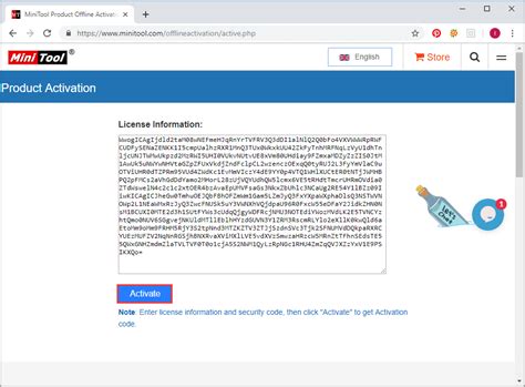Activation Hors Ligne MiniTool Partition Wizard