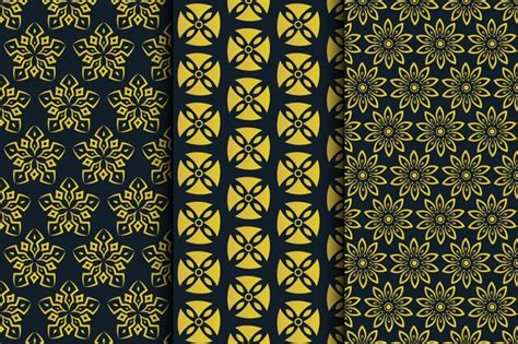 Premium Vector Geometric Luxury Triangle Pattern Set Flat Linear