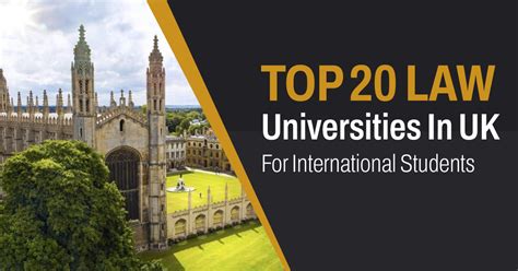 Best 20 Law Universities In Uk For International Students