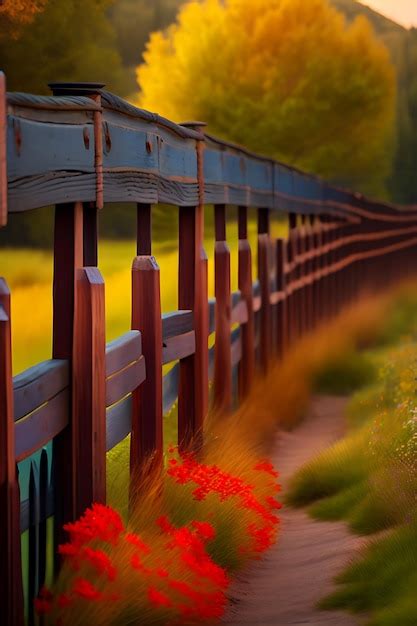 Premium Ai Image Old Fence